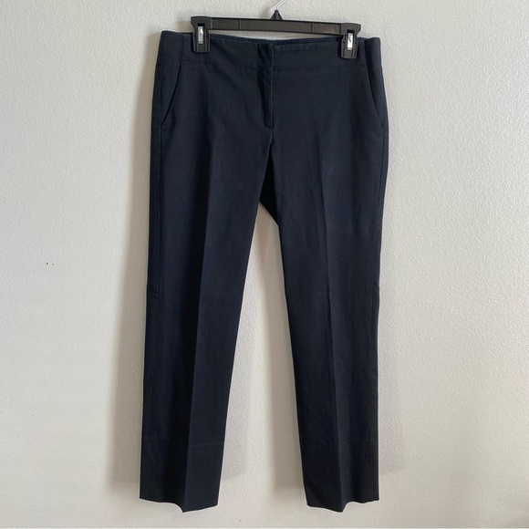 Theory | Pants & Jumpsuits | Theory Black Office Wear Cotton Blend Mid ...